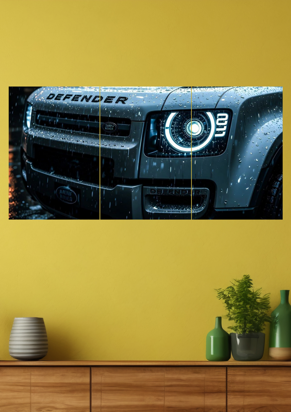 Land Rover Defender split poster – postermine