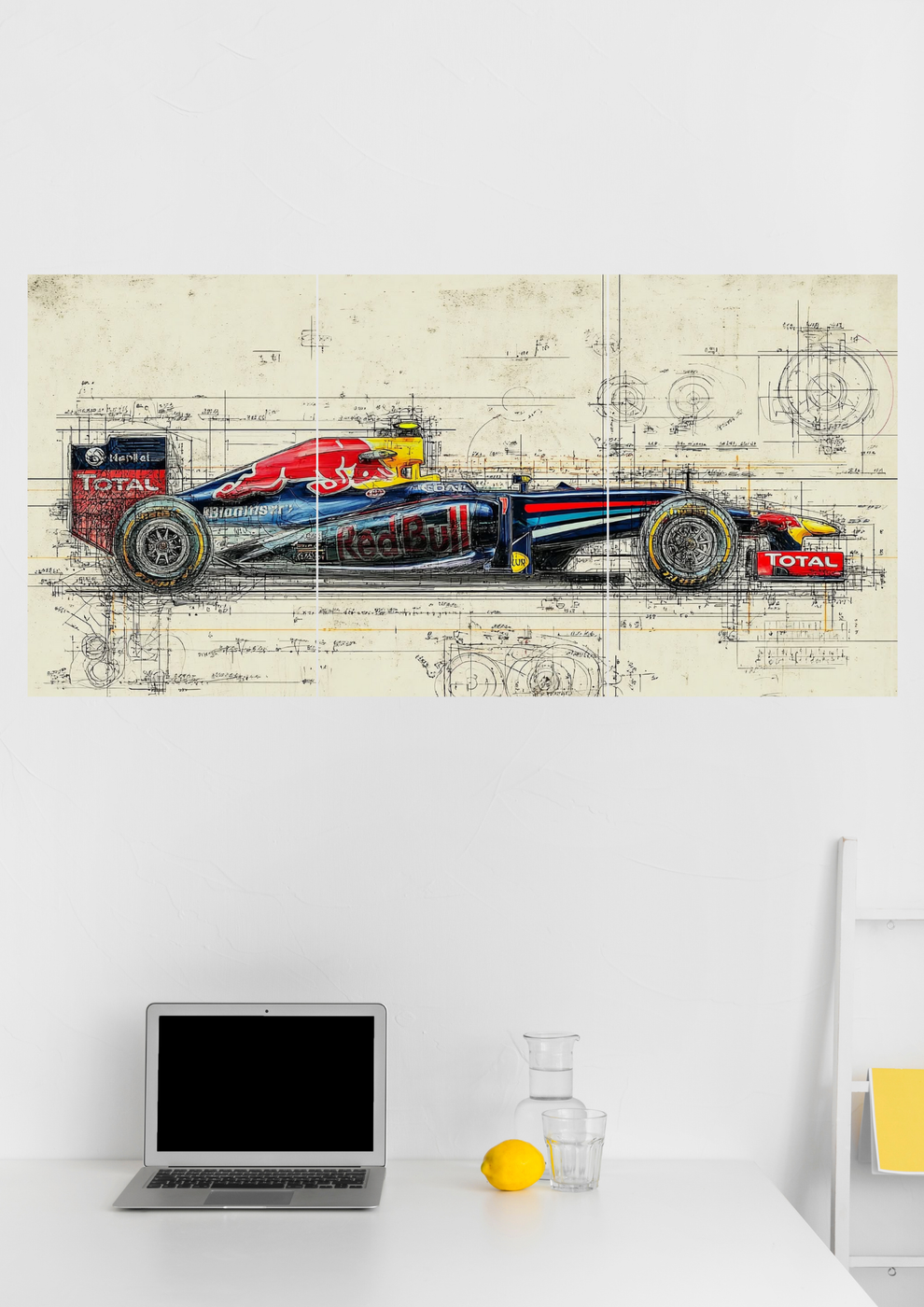 Red Bull Formula 1 Split Poster – postermine